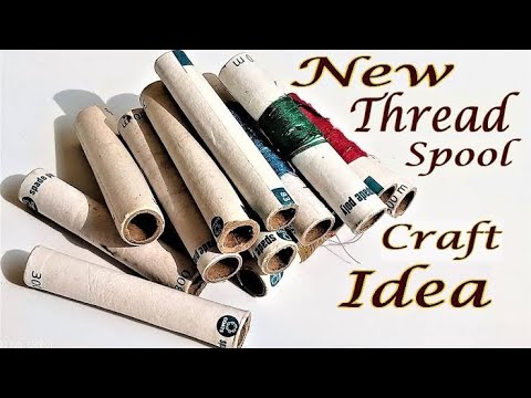 the-art-cart06, best out of waste, thread roll craft, craft ideas ...