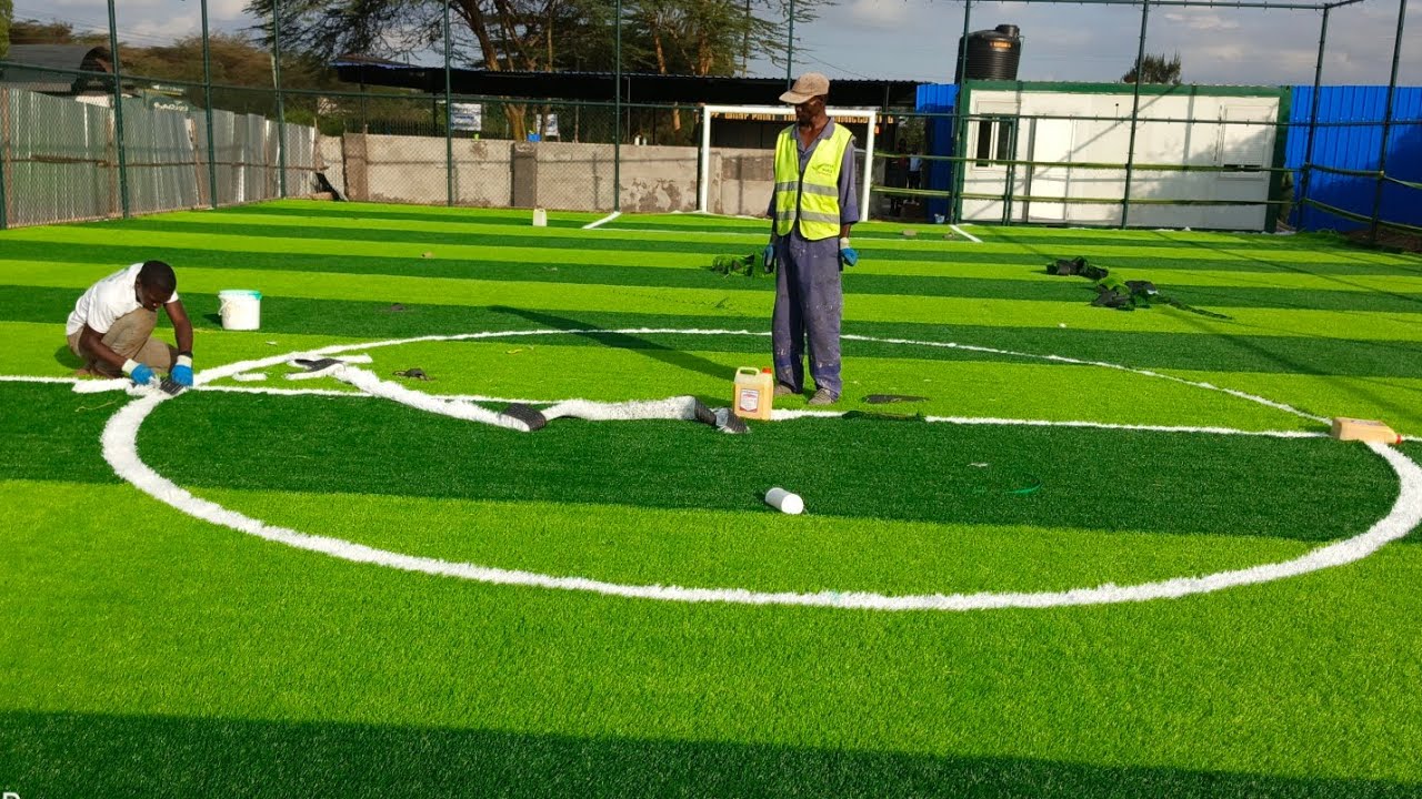 WHITE ⚪ LINE INSTALLATION AT FOOTLAB GATAKA ROAD - YouTube