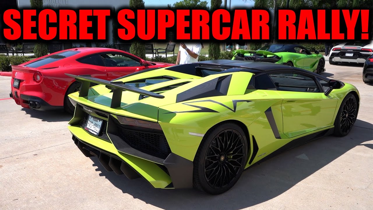 This Is The MOST EXCLUSIVE Supercar Rally In Texas...IYKYK 7 Takes Over ...