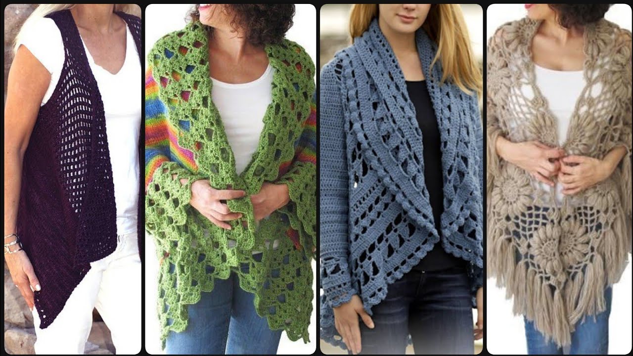 Amazing Lace Crocheted Circle Cardigans/Crochet Fashion outer wear ...