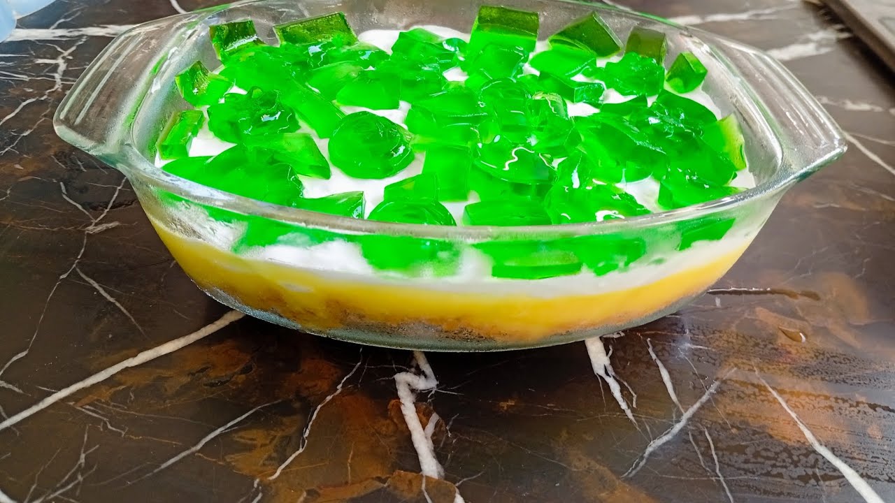 Biscuit Jelly Delight Recipe By FAmous FoOd||Biscuit Jelly Delight ...