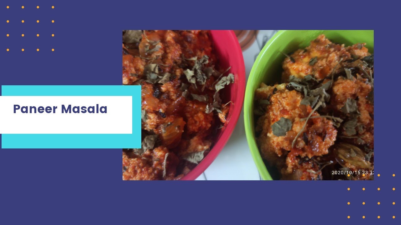 Paneer Masala | Paneer Variety | Paneer Recipes | Simple Paneer Masala ...