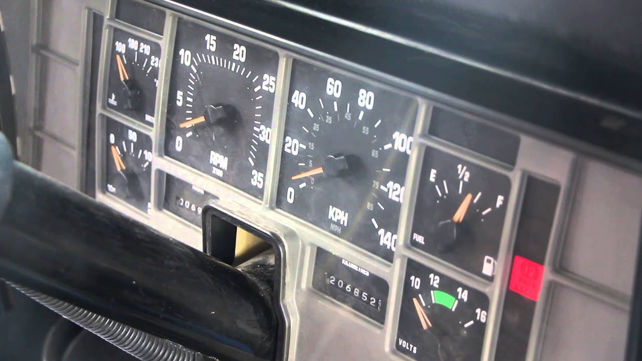 1999 Bluebird Conventional Start (Dash-View) - YouTube