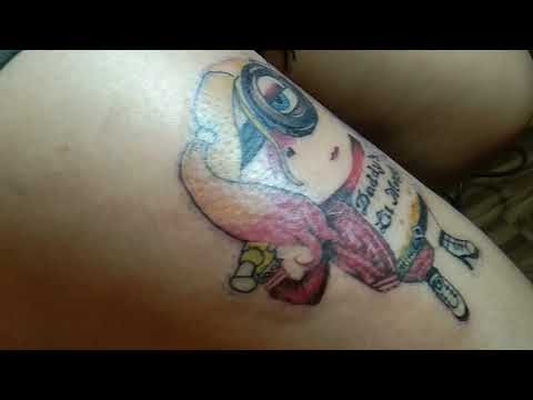 (18+only)Timelapse tattoo di paha mulus cewe cantik,tattoo menjadi motivasi diet