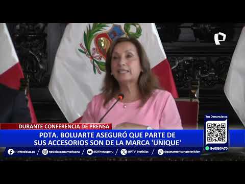 Video: Dina Boluarte desmiente uso de joyas costosas: "son de marca ...