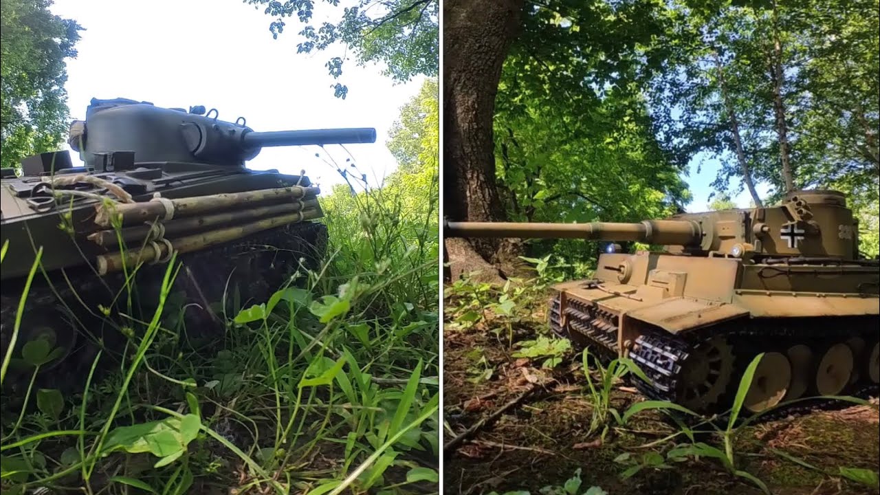 Dad-bod Chad-mod Heng Long Pro Sherman with Log Armor and Heng Long Pro ...