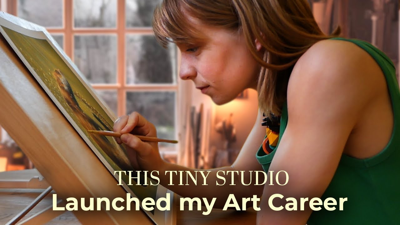How to Make a TINY Art Studio 👩‍🎨 For People with No Space - YouTube