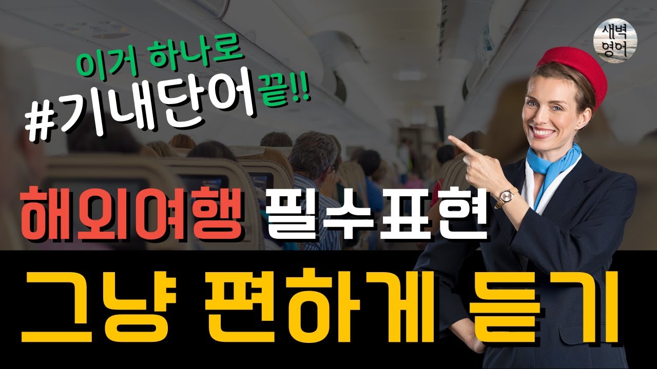 여행영어 기내단어편 기내에서 필요한 영어 단어 종결|해외여행 영어단어 |왕초보 기초 영어|듣다 보면 저절로 외워져요