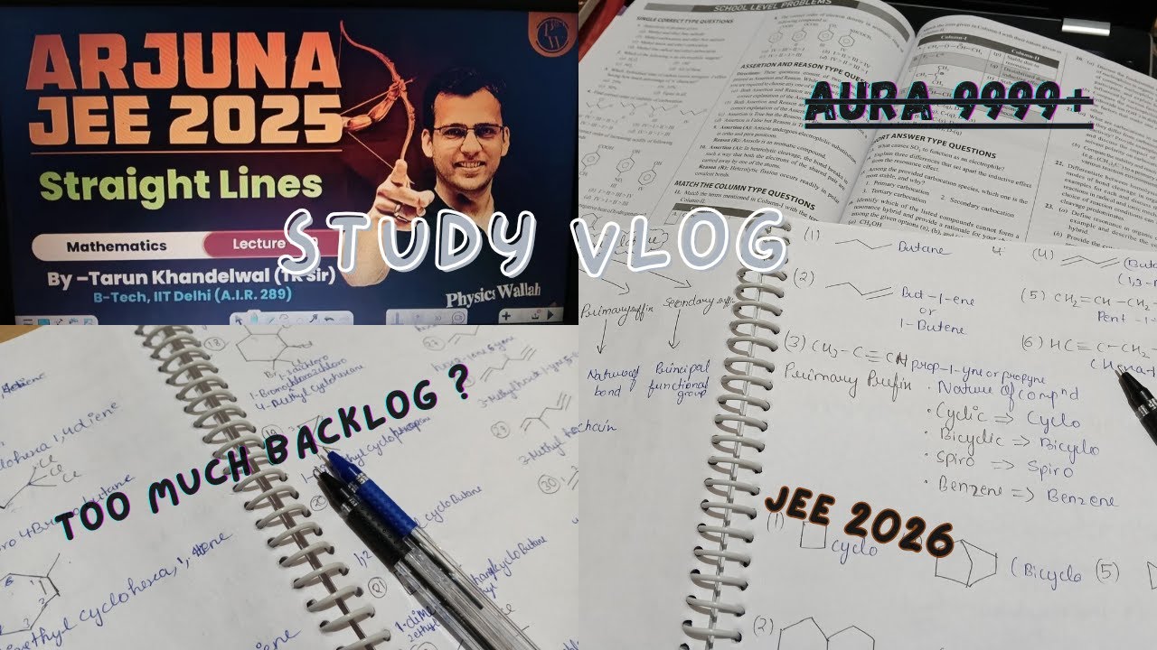 Study vlogs JEE aspirant 2026 | A day in a life of a jee aspirant | # ...