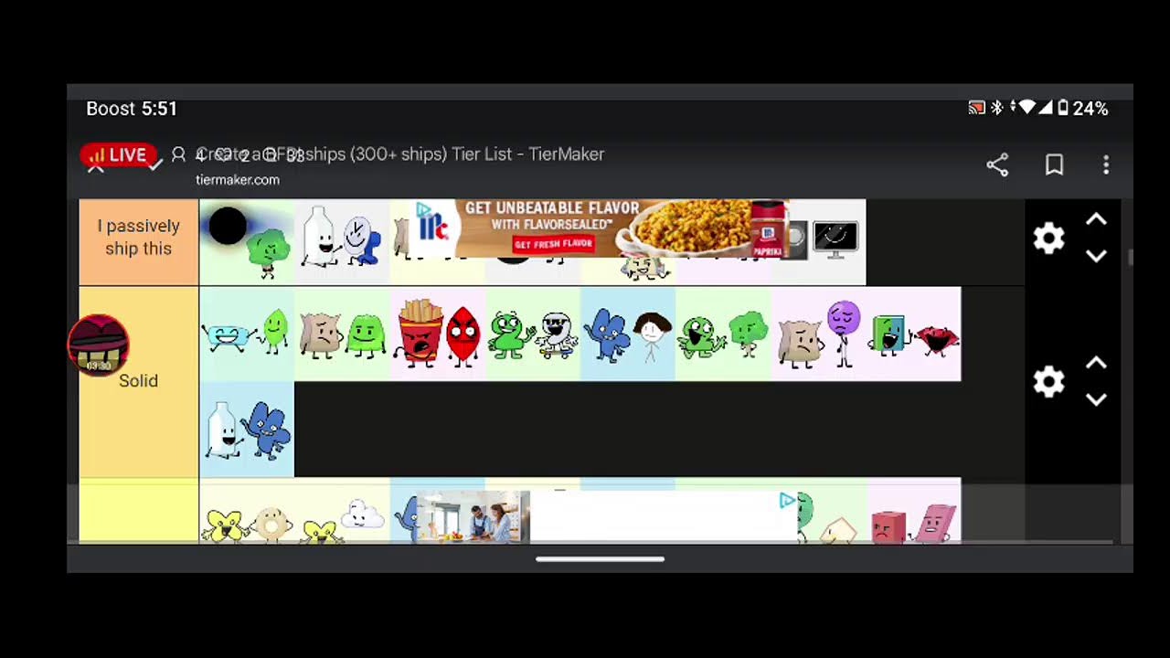 ranking EVERY bfdi ship - YouTube