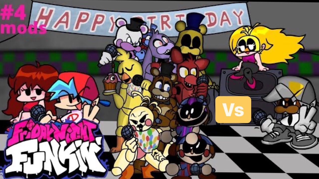 enfrentando ANIMATRONICOS - #4 - friday night funkin (fritz smith fnaf ...