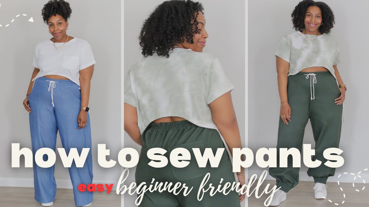 how to sew pants | sew with me know me me2110 pants | learn to sew ...
