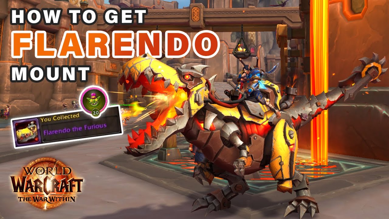How to get Flarendo the Furious Mount | Liberation of Undermine WOW ...