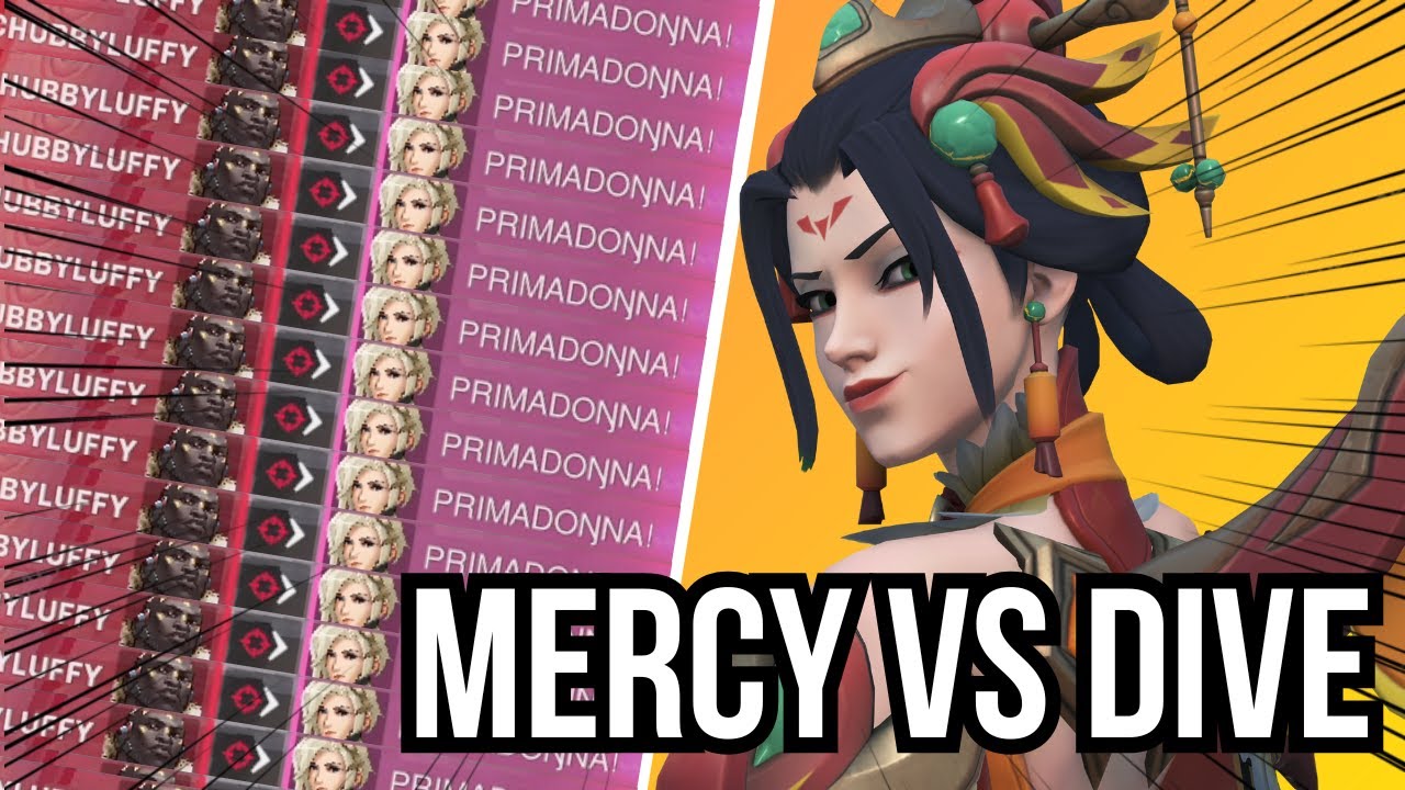 Mercy VS Dive Tanks...😵‍💫 | Overwatch 2 Mercy Gameplay Season 16 - YouTube
