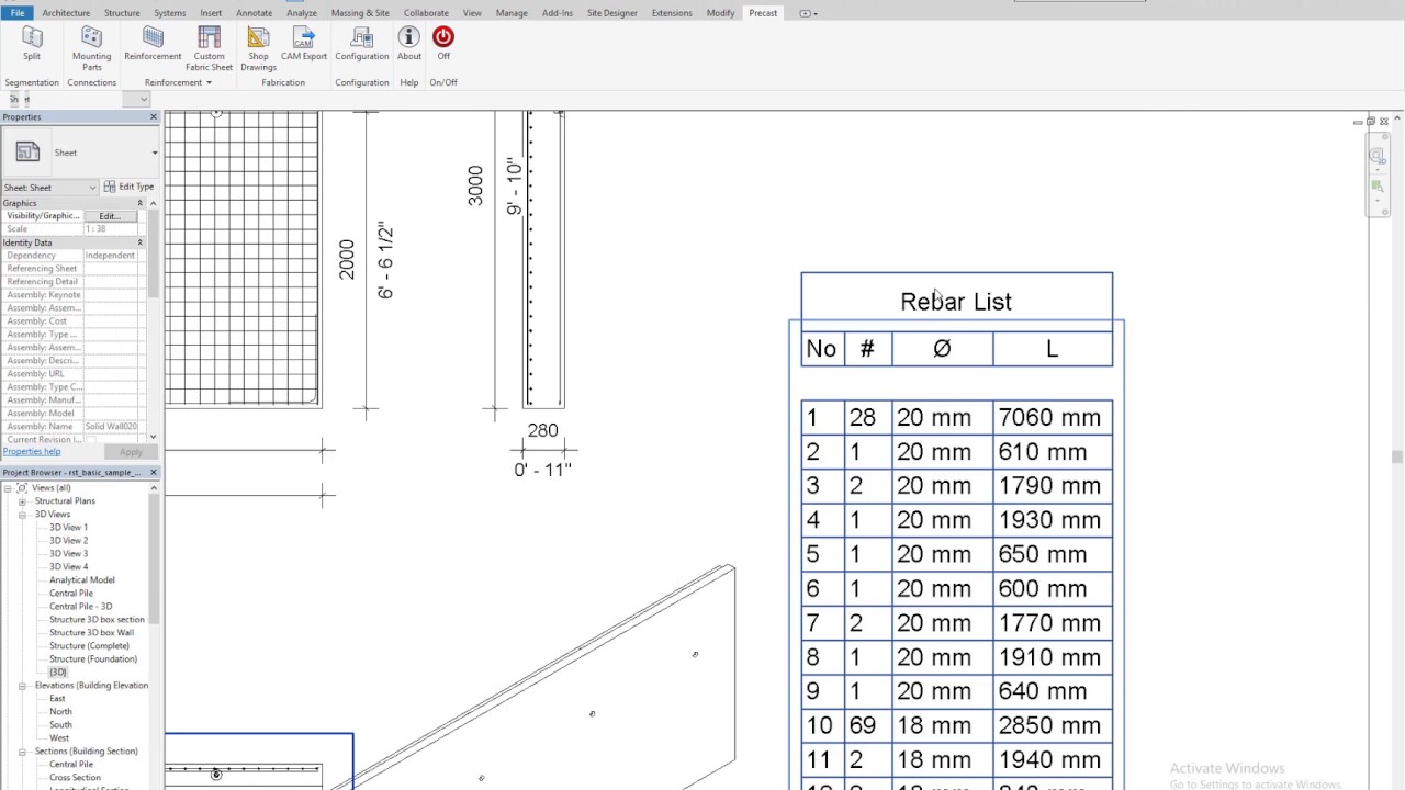 Revit Precast Extension 2018 - Training - YouTube