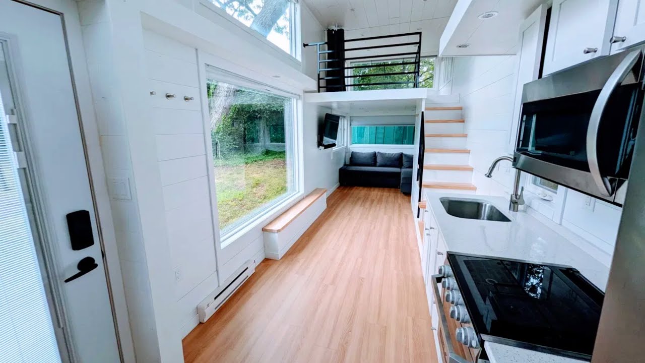 Gorgeous Modern Traveler XL Tiny Home for Your Next Big Adventure - YouTube