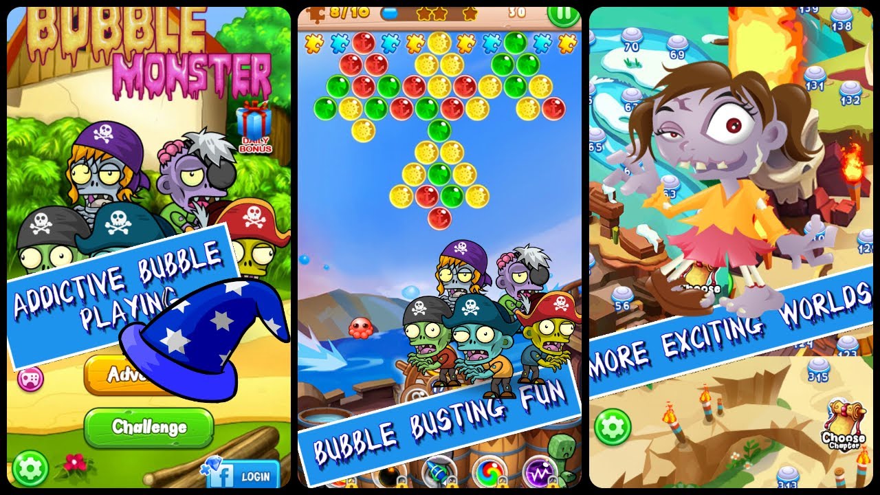 Bubble Monster & Wizard Gameplay Android Mobile - YouTube