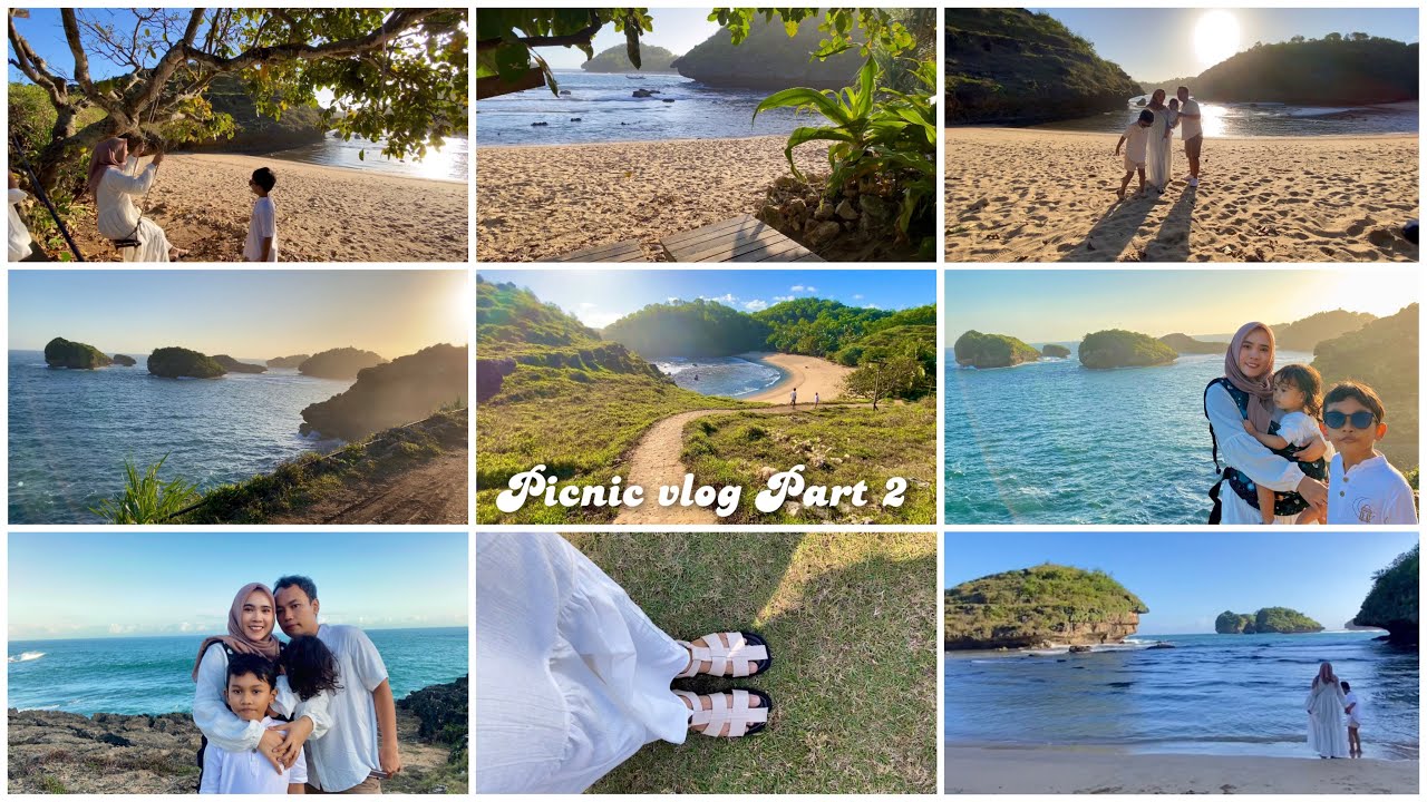 Picnic Vlog Part 2 || Picnic Bersama Keluarga Pantai Bercak Pacitan ...
