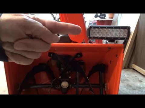 Ariens Snow blower LED Light Installation - YouTube
