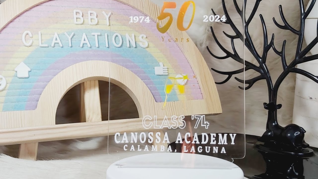 Acrylic LED Message Board | BBY Clayations - YouTube