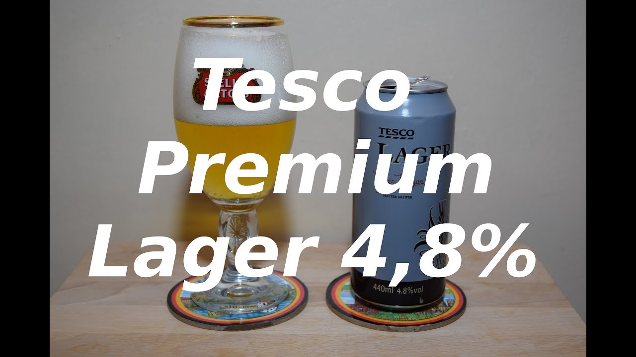 Tesco Premium Lager 4,8% - YouTube