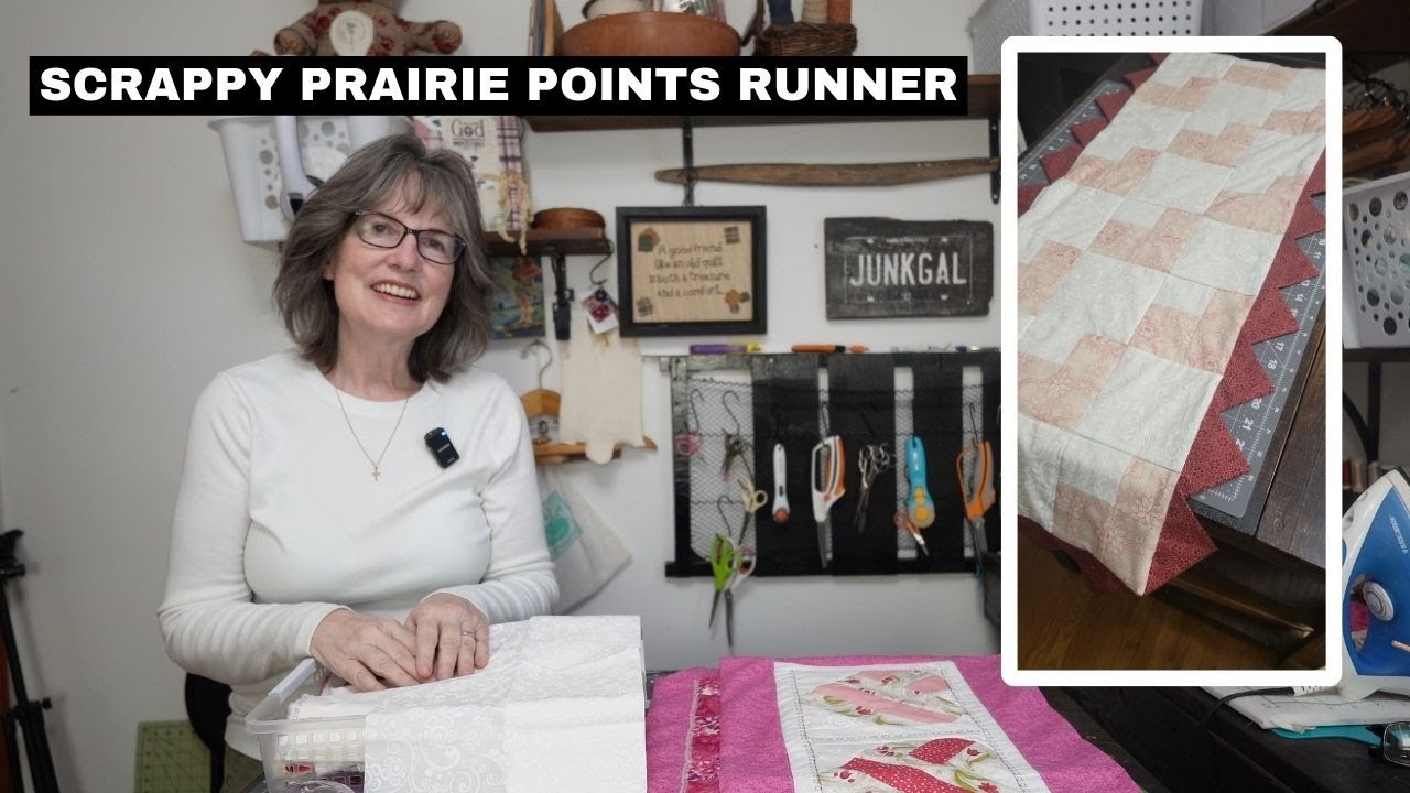 Get Ready to WOW with This Simple Quilted Prairie Points Table Runner ...