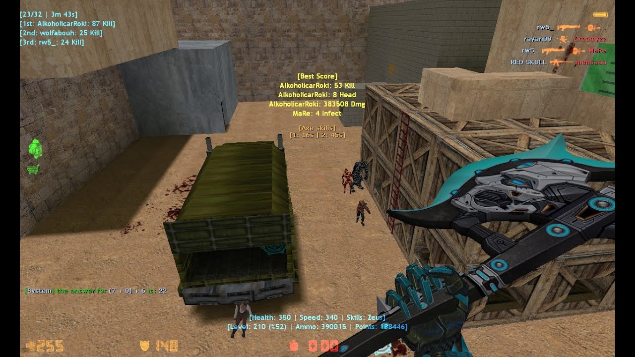 CS 1.6 Buxna Palankus Zombie Plague. Barlog-I Domination. - YouTube