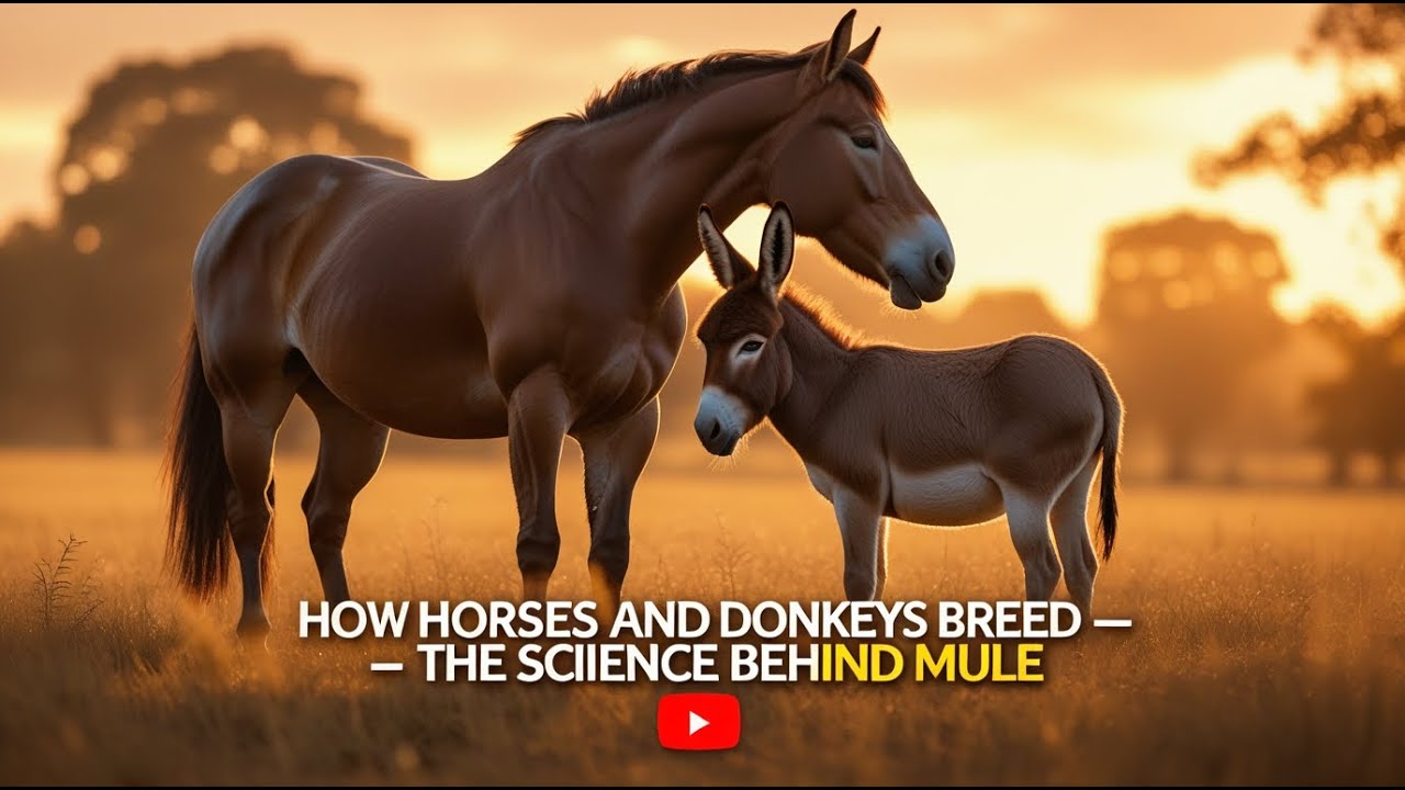 “How Horses and Donkeys Breed – The Science Behind the Mule” - YouTube