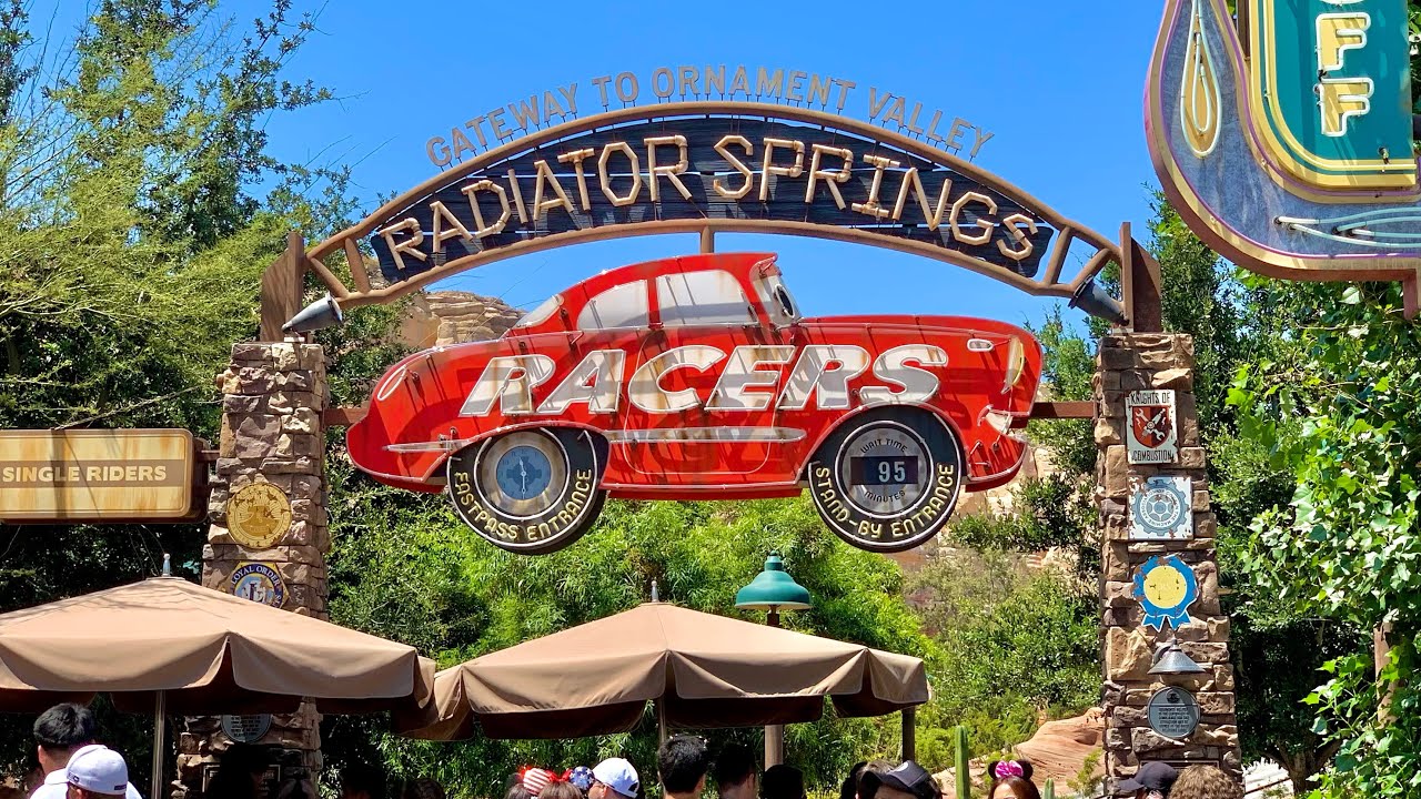 Radiator Springs Racers Full Ride POV | Cars Land Disney’s California ...