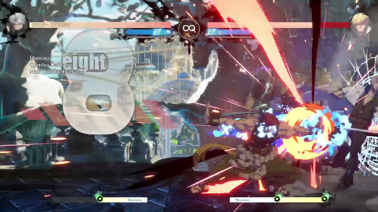 GGST β2 - Chipp 5K/2K confirm into metered corner combo w/ wall break ...