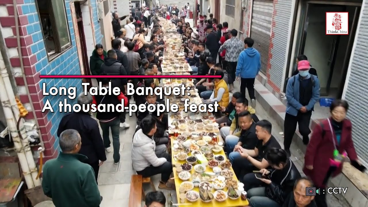 Long Table Banquet: A thousand-people feast - YouTube