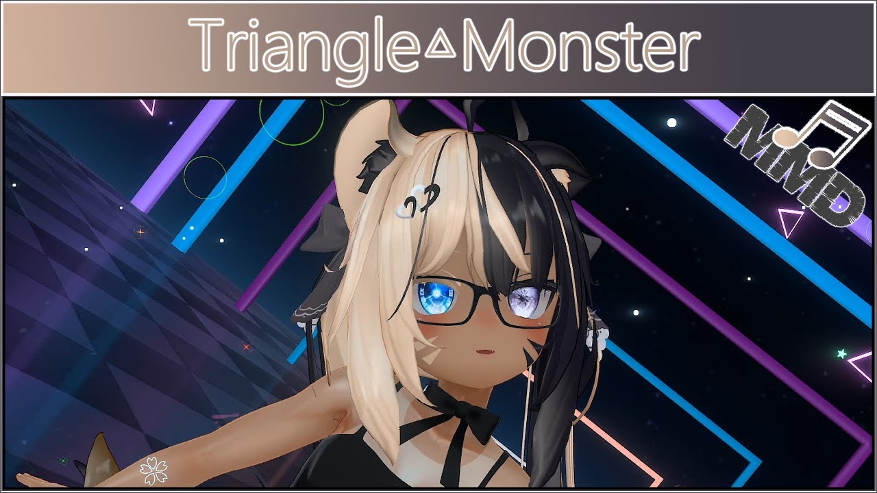 Triangle Monster - しじみ performed by Byakko Howaito | VRC-MMD 2K@60FPS ...