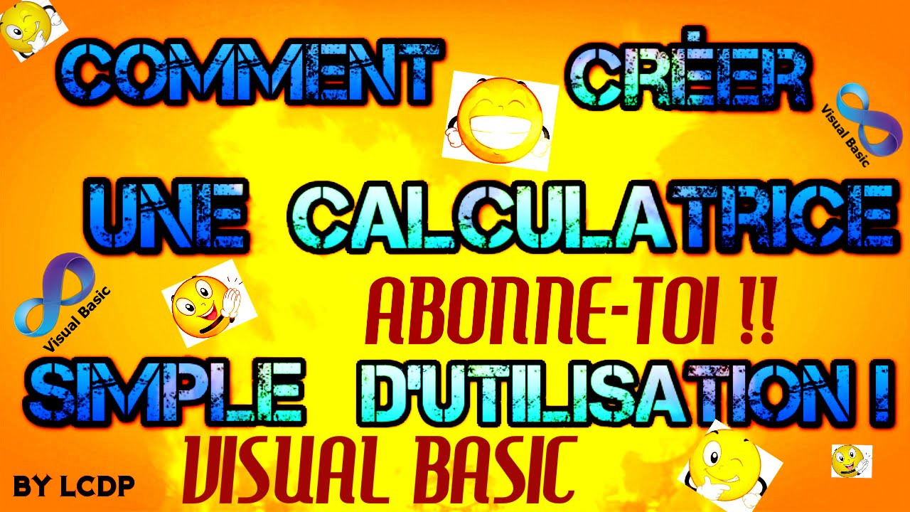 TUTO : [[VISUAL BASIC]] Créer Une Calculatrice Simple D'Utilisation - YouTube