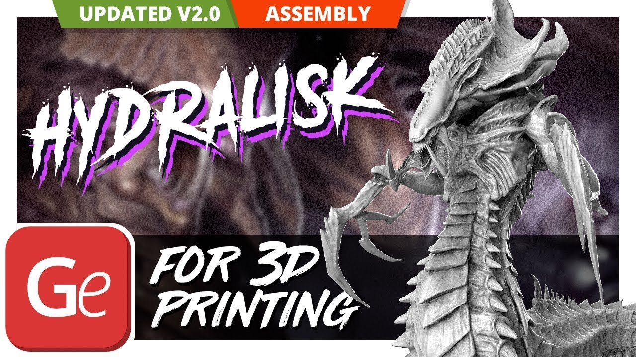Hydralisk 3D Printing Figurine | Assembly by Gambody - YouTube