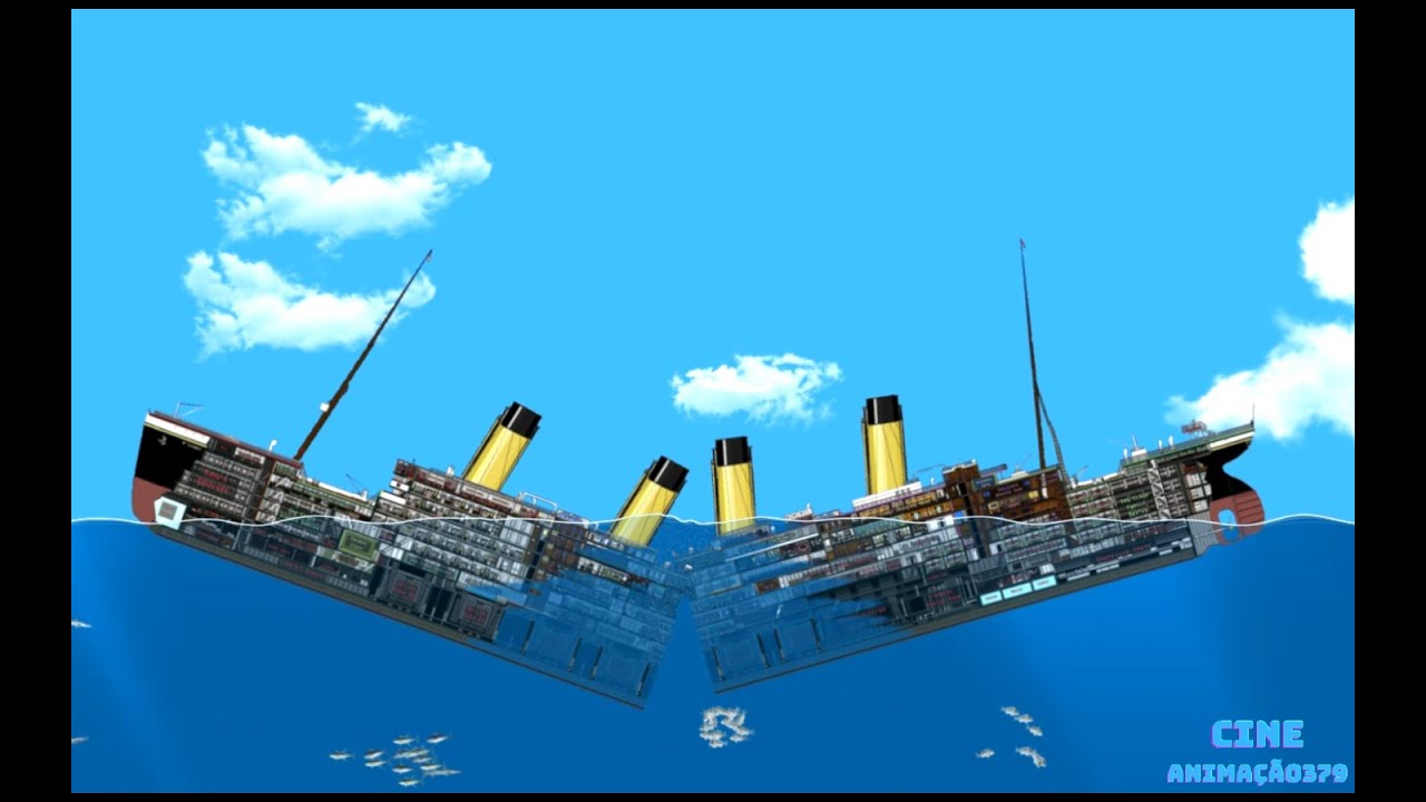 TITANIC sinking in Floating Sandbox simulator - Part 3 - YouTube