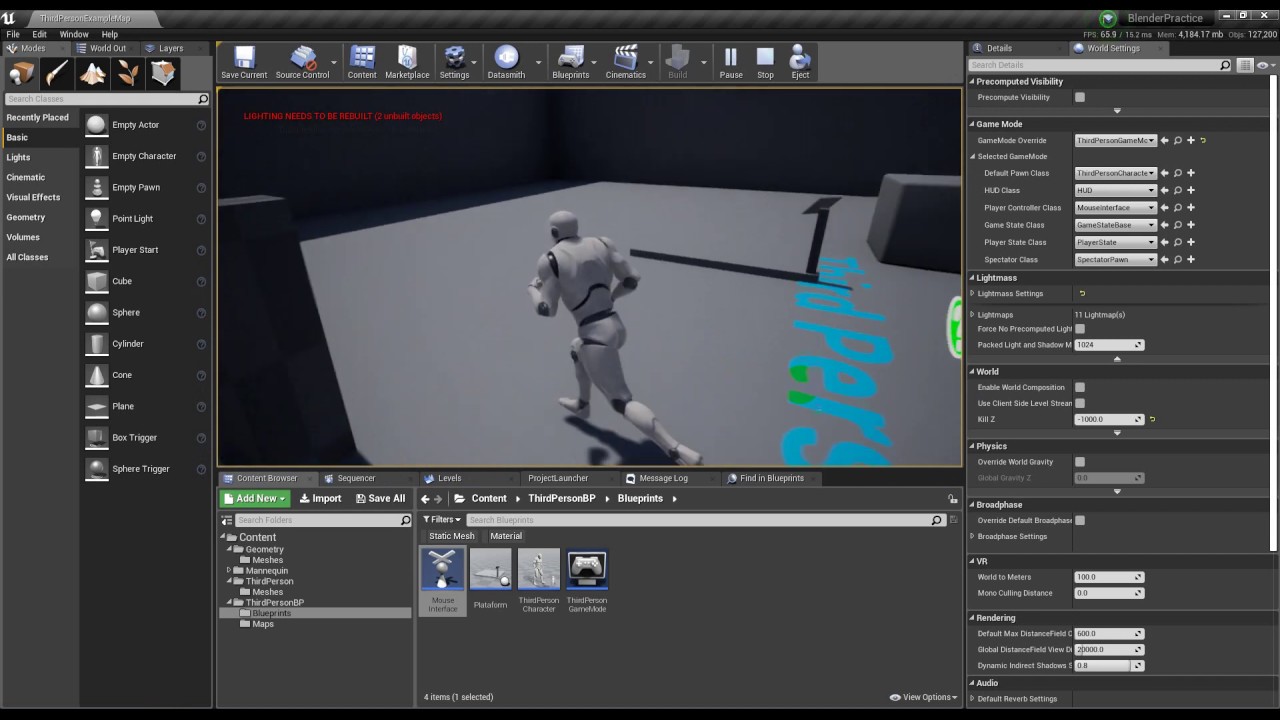 UE4 Multi Modular Elevator Prt 12.5 (GUI Control to Select Floor) - YouTube