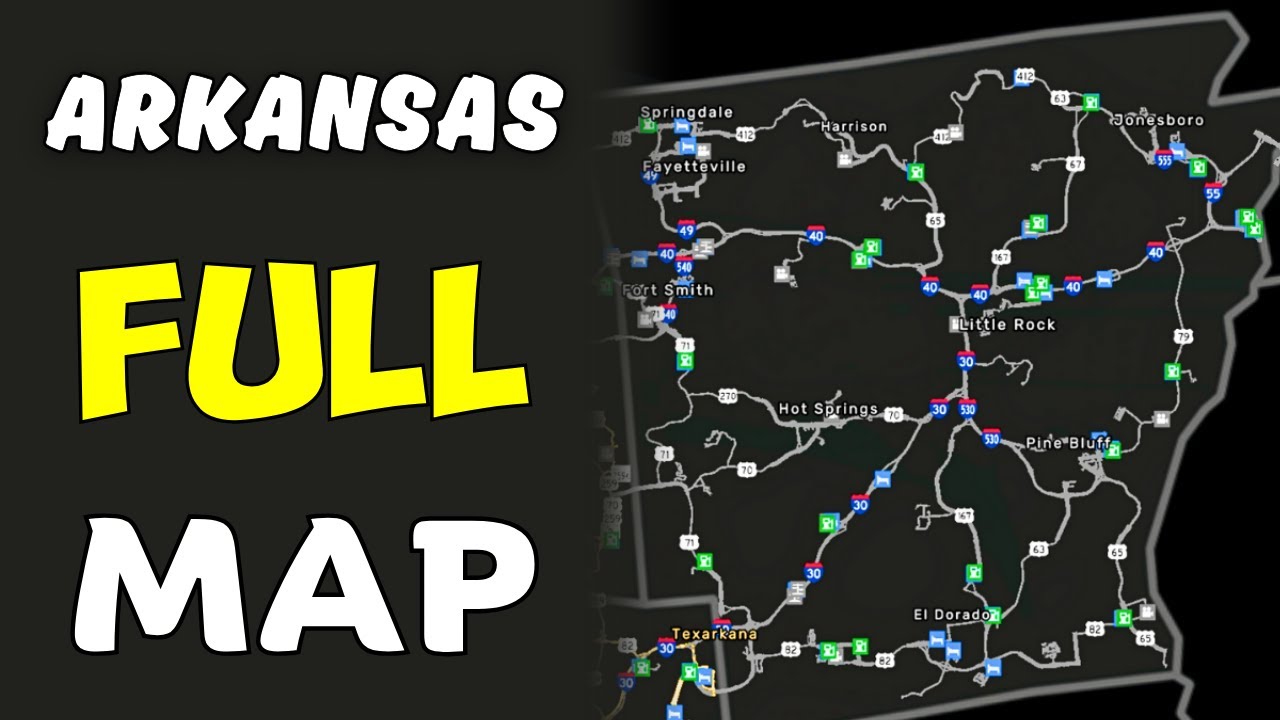 Revealed: FULL MAP of Arkansas DLC with All Cities | Early Access ...