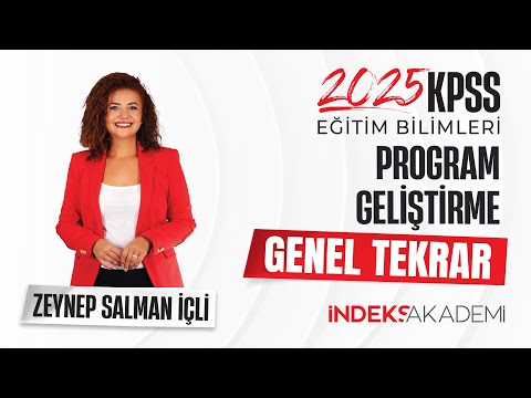 KPSS - Program Geliştirme Genel Tekrar 3 - İhtiyaç Belirleme - Zeynep SALMAN İÇLİ