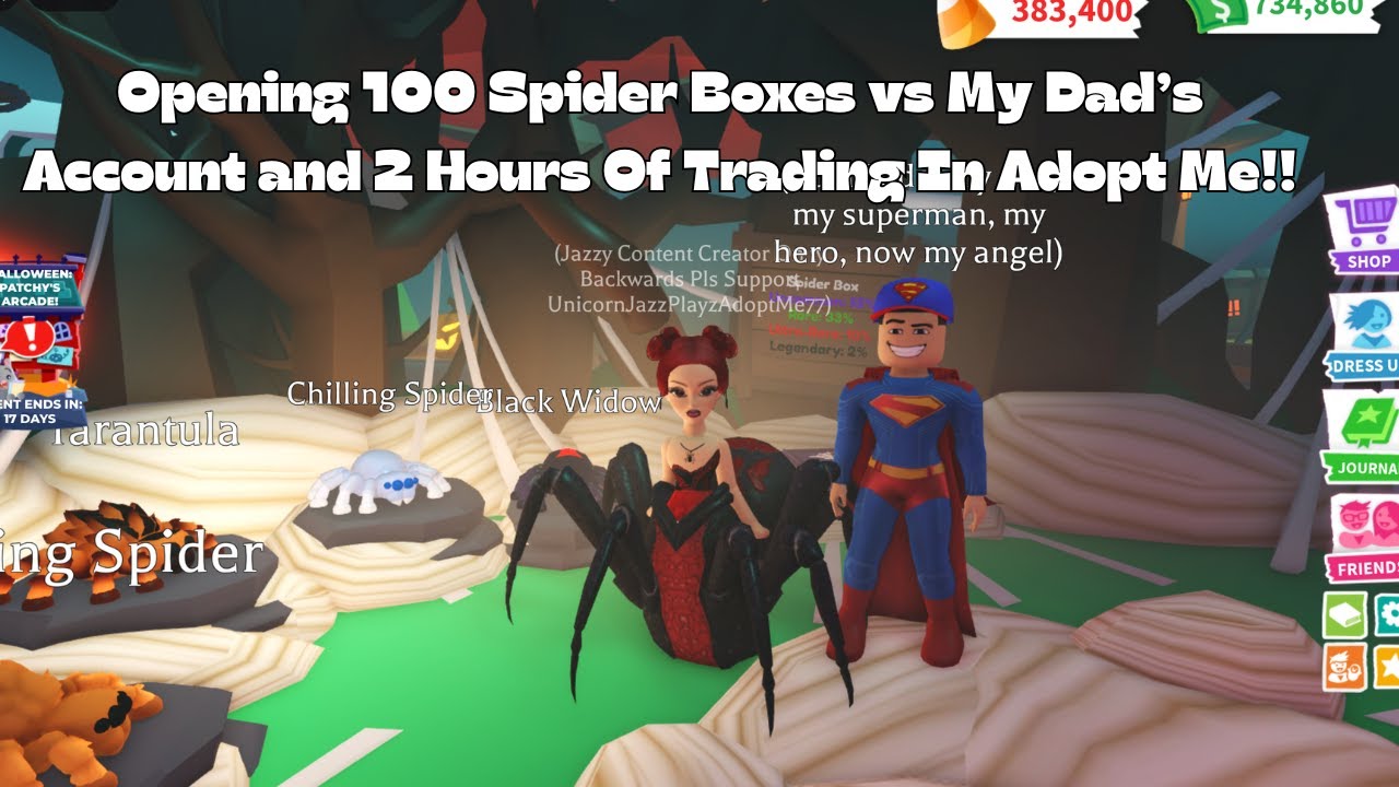 Opening 100 Spider Boxes vs. My Dad's Account and 2 hours of Trading In ...