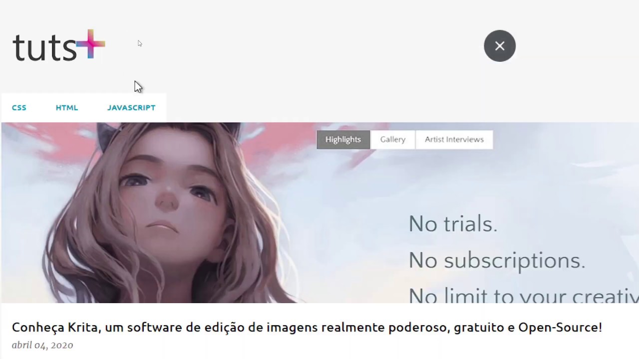 Site Tuts+ Brasil - tutsplus.com.br - YouTube