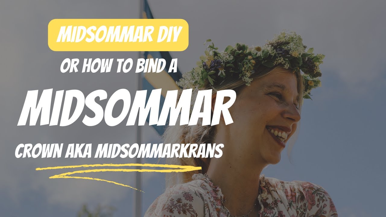 MIDSOMMARKRANS DIY - How to do your own midsummer crown - YouTube