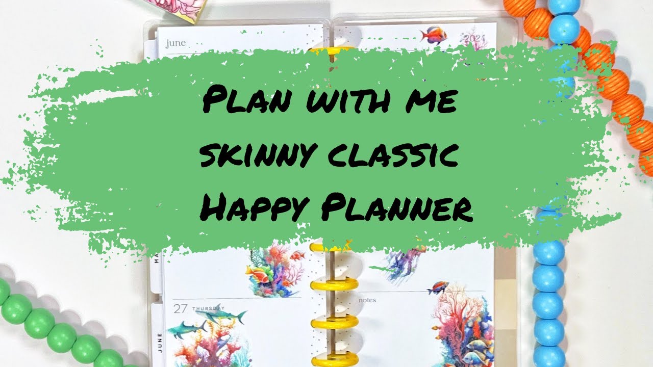Plan with me skinny classic Happy Planner - YouTube