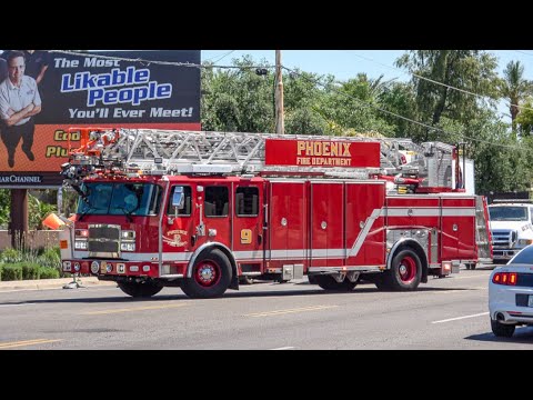 Engine 20 & Ladder 9 Responding / Arriving [Phoenix Fire Department ...