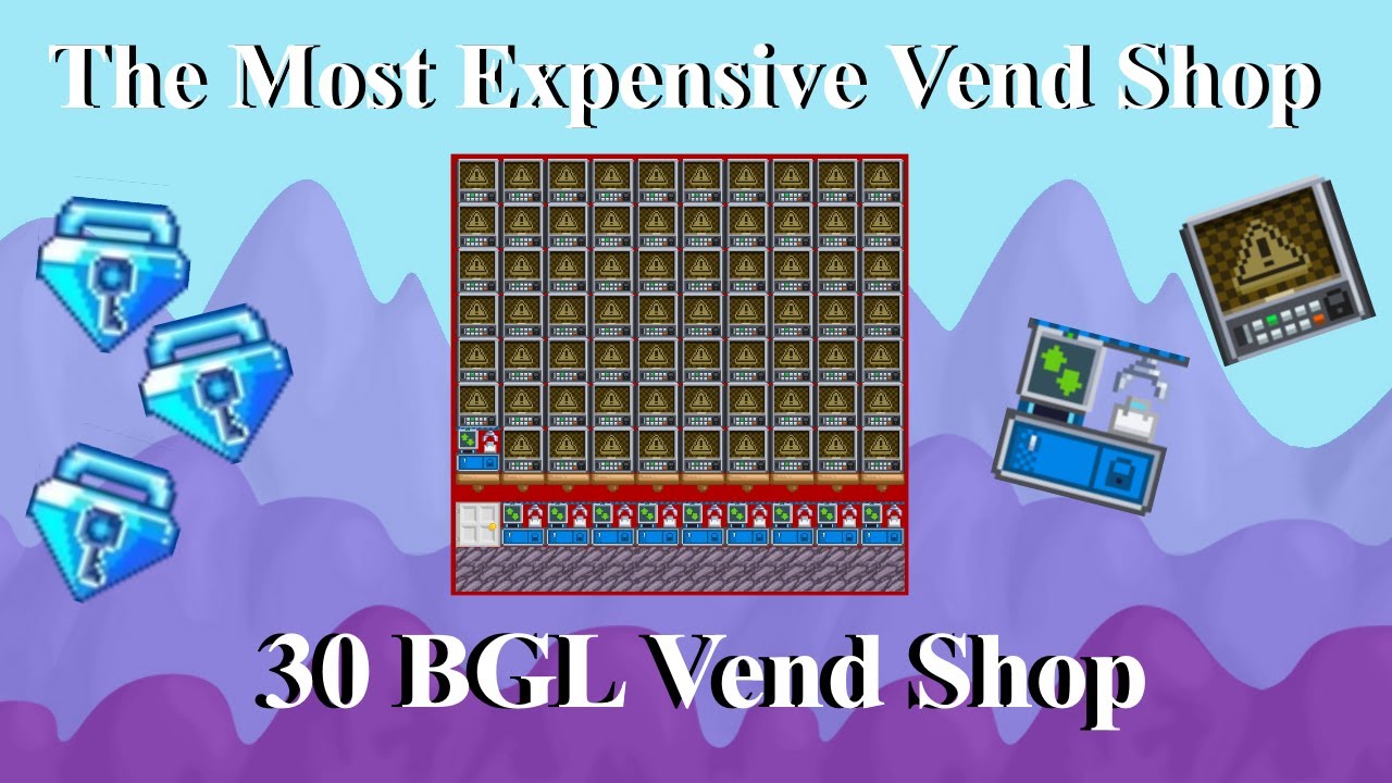 GROWTOPIA | Designing The Most Expensive And Extreme Vend Shop Created ...