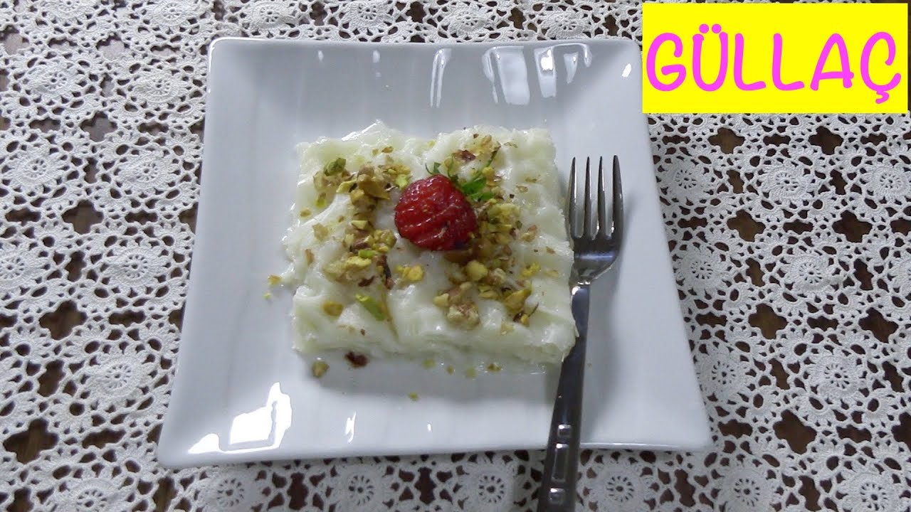 Güllaç Nasıl Yapılır/Güllaç Tarifi/Çilek Güllaç - YouTube