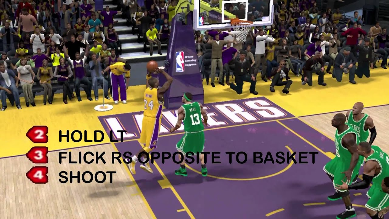 NBA 2K11 Kobe Bryant signature moves PUMP FAKE & PIVOT Tutorial KB24 HD ...