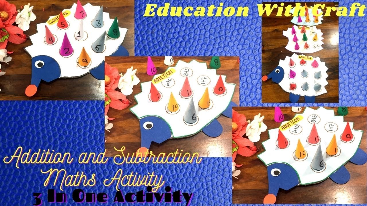 Addition and Subtraction Fun Activity||Maths Activity|| 3 in 1 fun ...