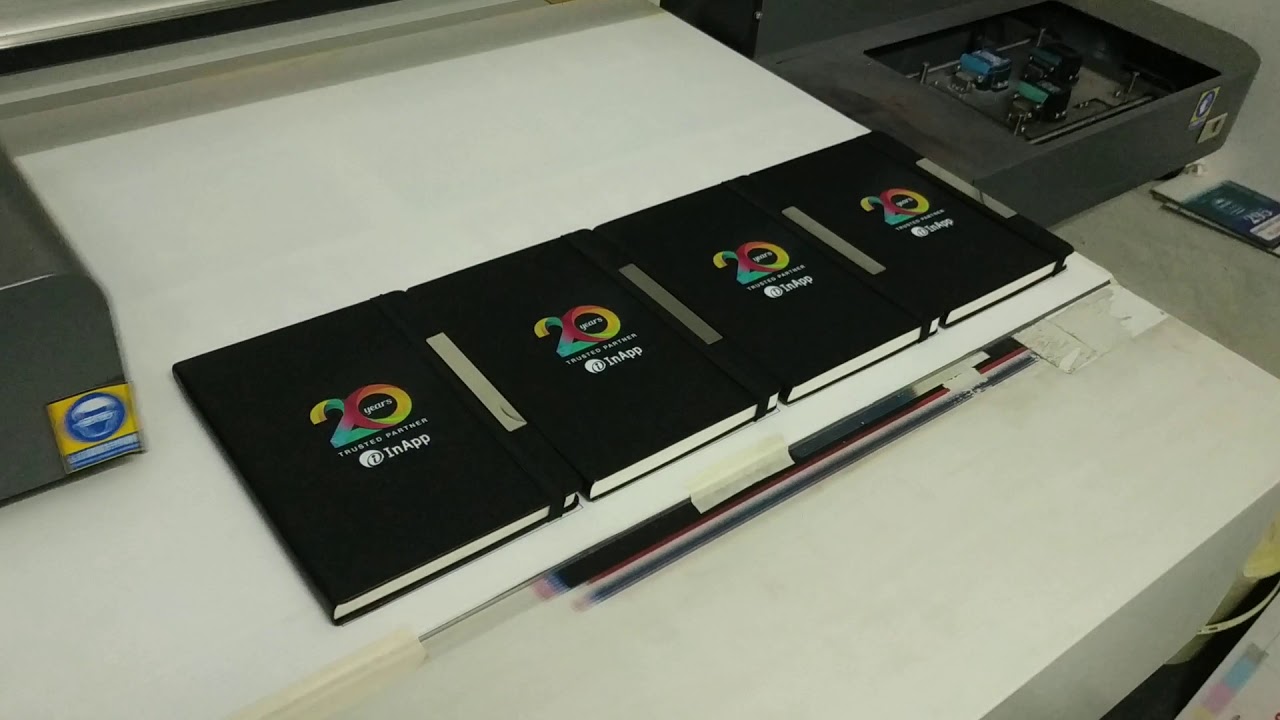 UV diary printing - YouTube