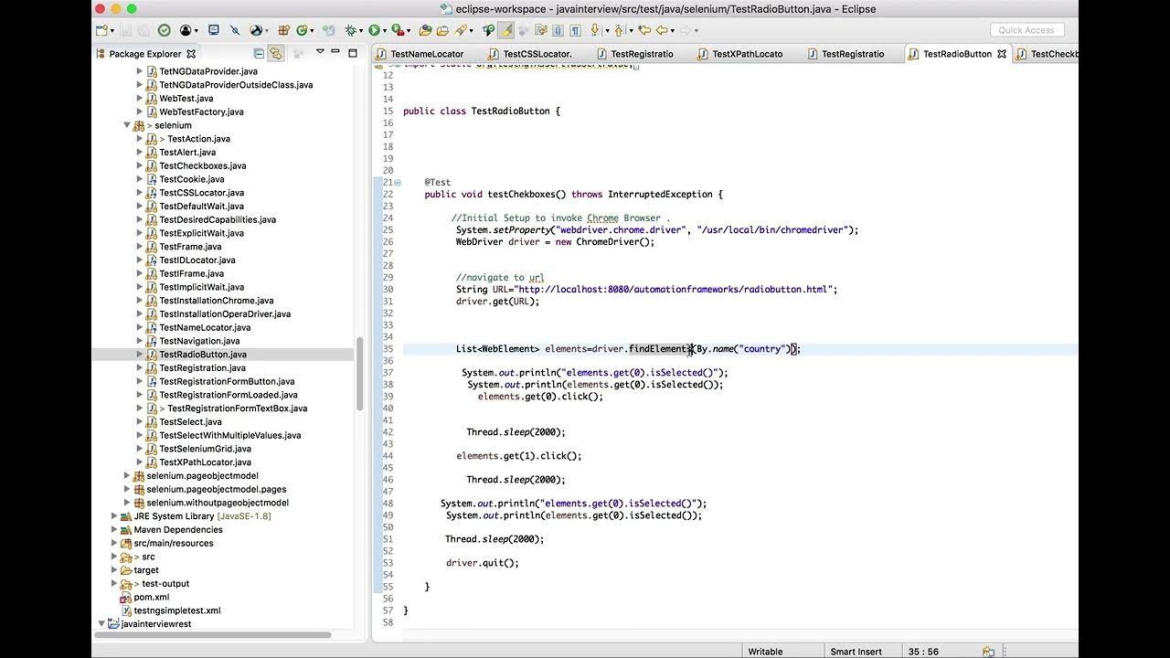 Automating RadioButton and Checkboxes - YouTube