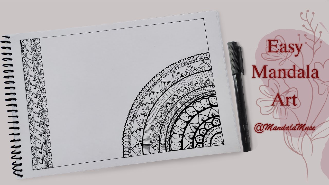 How to Draw Easy Mandala Art || Step by Step Tutorial || Mandala ...